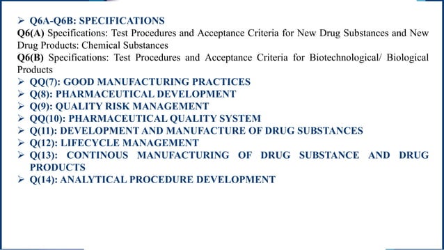 ICH Guidelines with details of ICH Q3 Guidelines | PPT