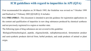 ICH Guidelines with details of ICH Q3 Guidelines | PPTX