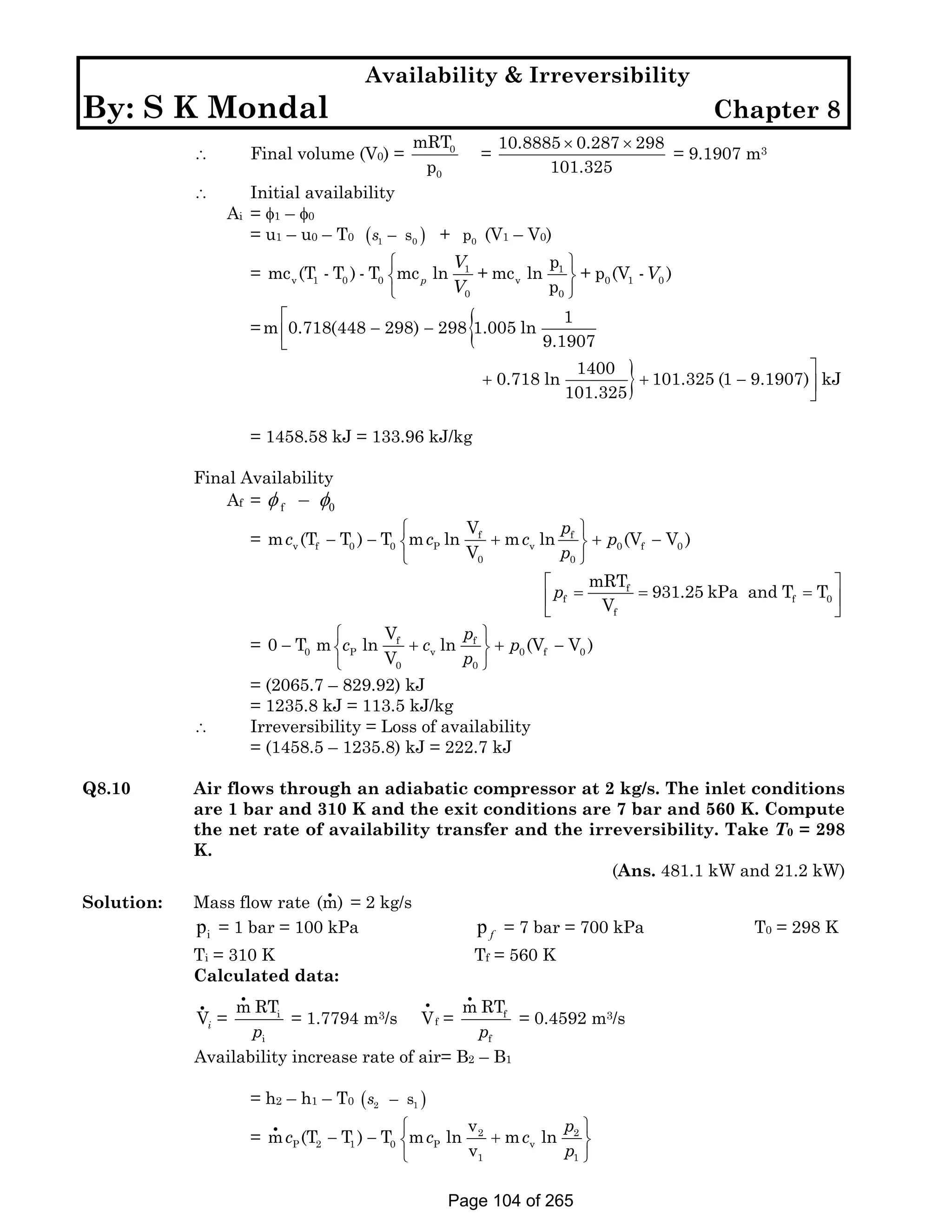 p-k-nag-solution thermodynamics by sk mondal | PDF