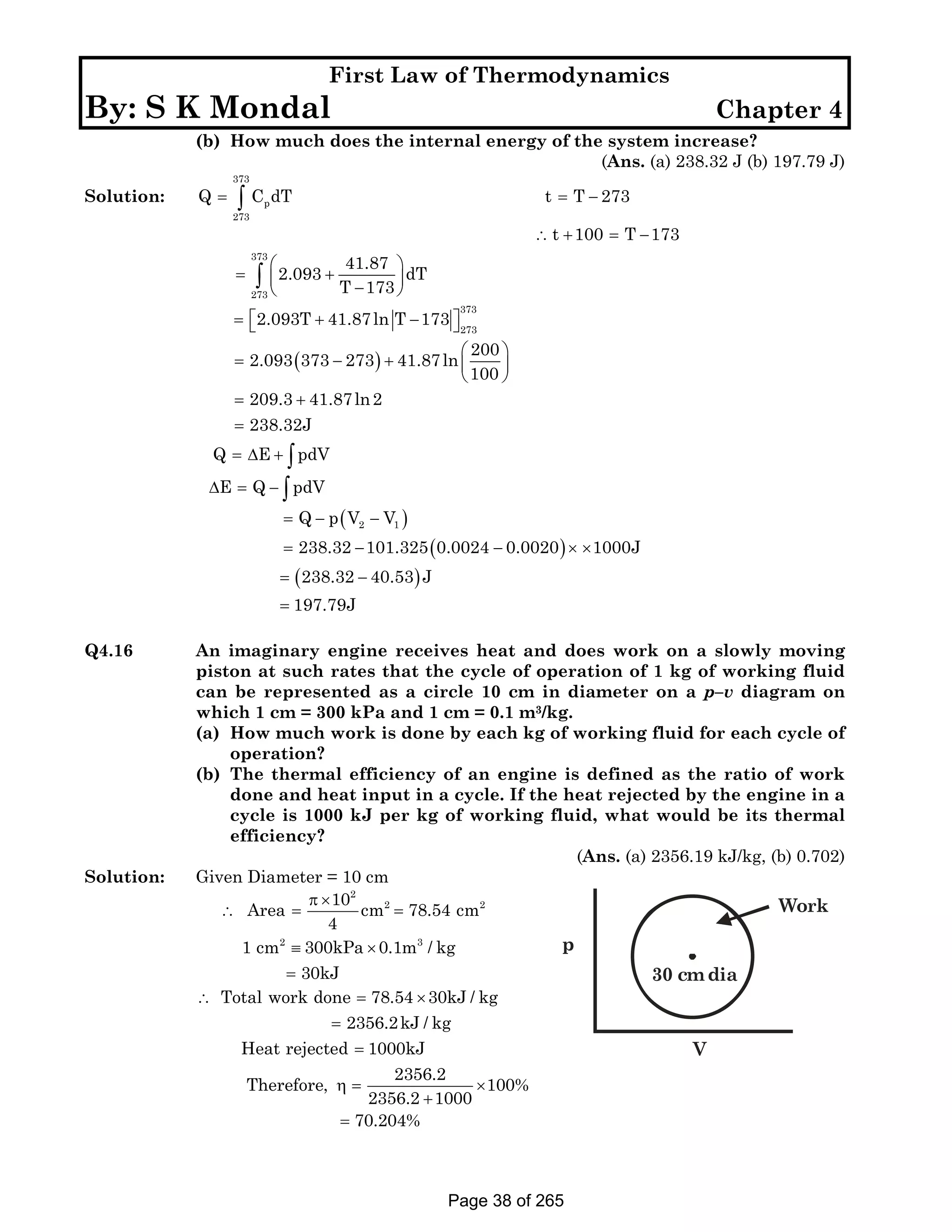 p-k-nag-solution thermodynamics by sk mondal | PDF