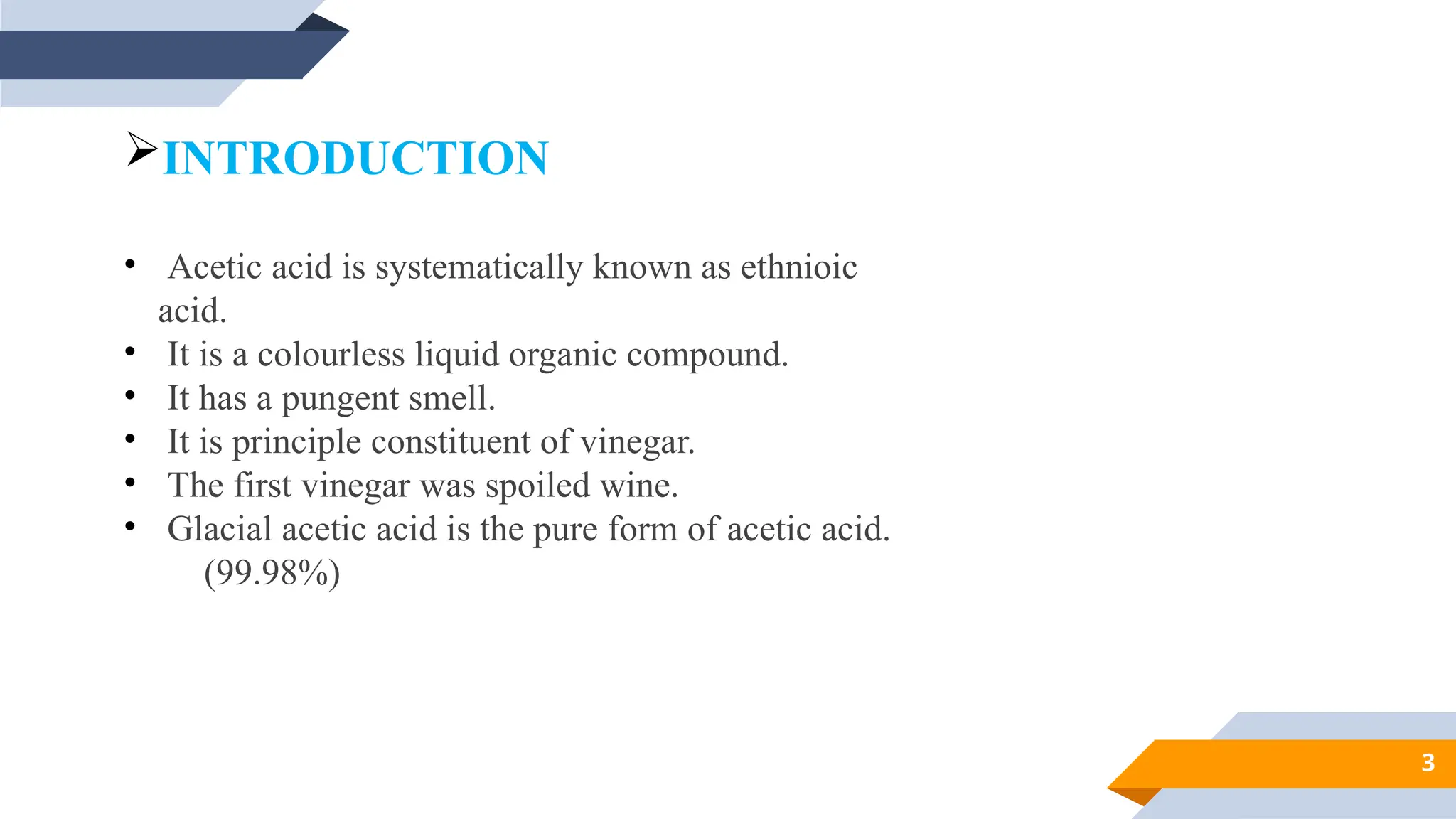 Industrial production and recovery of acetic acid | PPTX