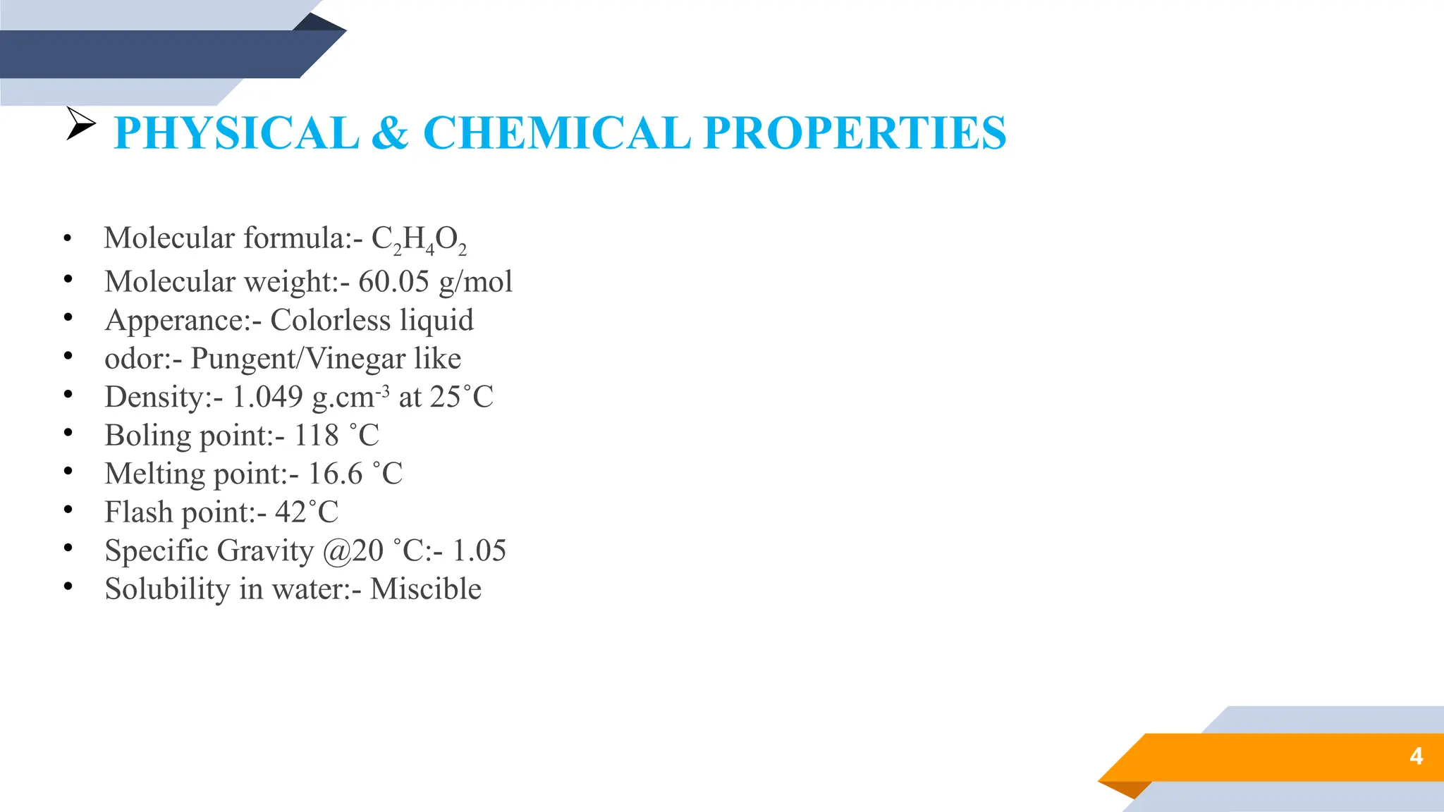 Industrial production and recovery of acetic acid | PPTX