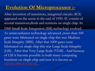 microprocessors | PPT | Free Download