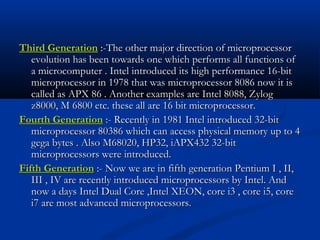microprocessors | PPT | Free Download