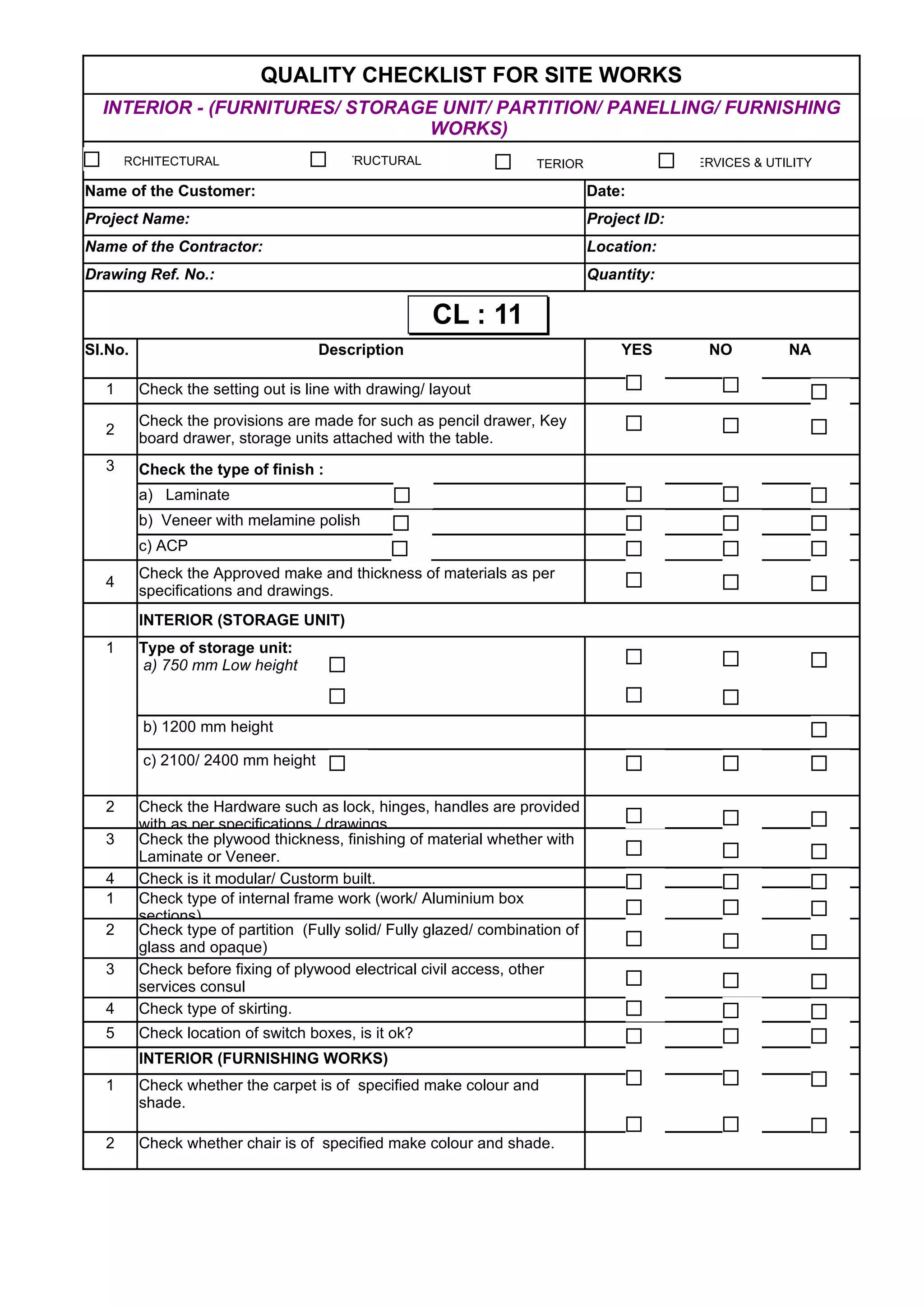 50727481 checklist-for-site-works | PDF