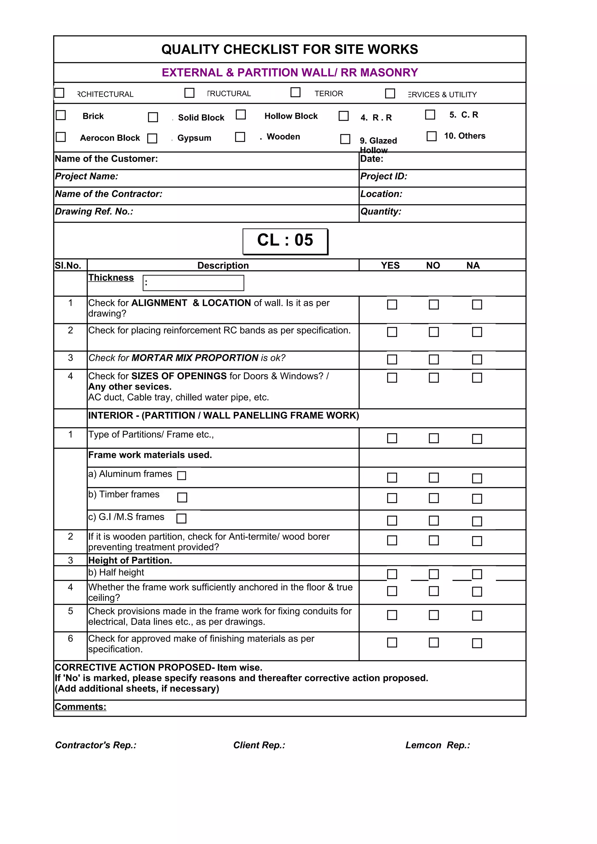 50727481 checklist-for-site-works | PDF