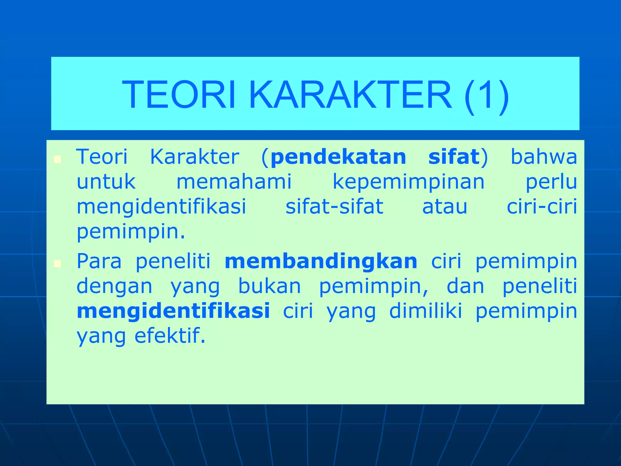 teori dan gaya kepemimpinan | PPTX