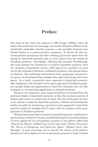 Analytic Hyperbolic Geometry And Albert Einsteins Special Theory Of ...