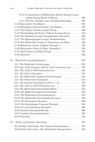 Analytic Hyperbolic Geometry And Albert Einsteins Special Theory Of ...