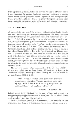 Analytic Hyperbolic Geometry And Albert Einsteins Special Theory Of ...
