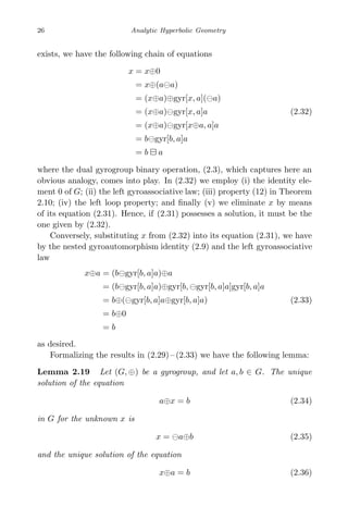 Analytic Hyperbolic Geometry And Albert Einsteins Special Theory Of ...