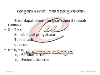 50770662 belajar-instrumentasi-error-pengukuran | PDF