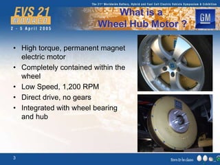 Wheel Hub Motor for Automotive Applications | PPT