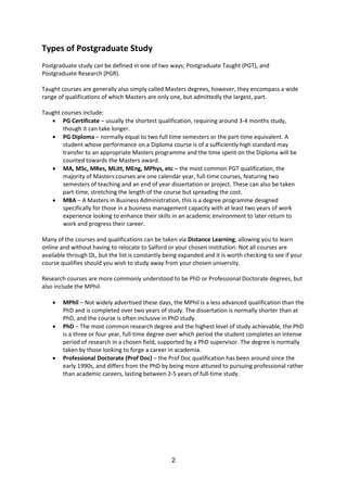 Postgraduate Study Guide v3 0 | PDF