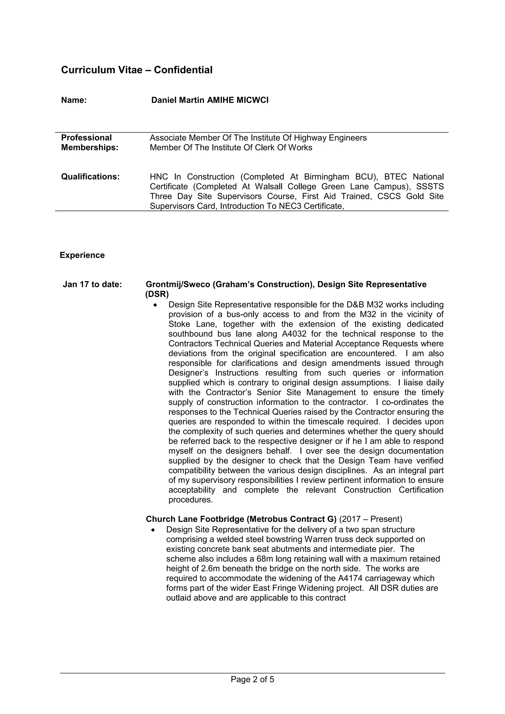 MARTIN Daniel CV | PDF