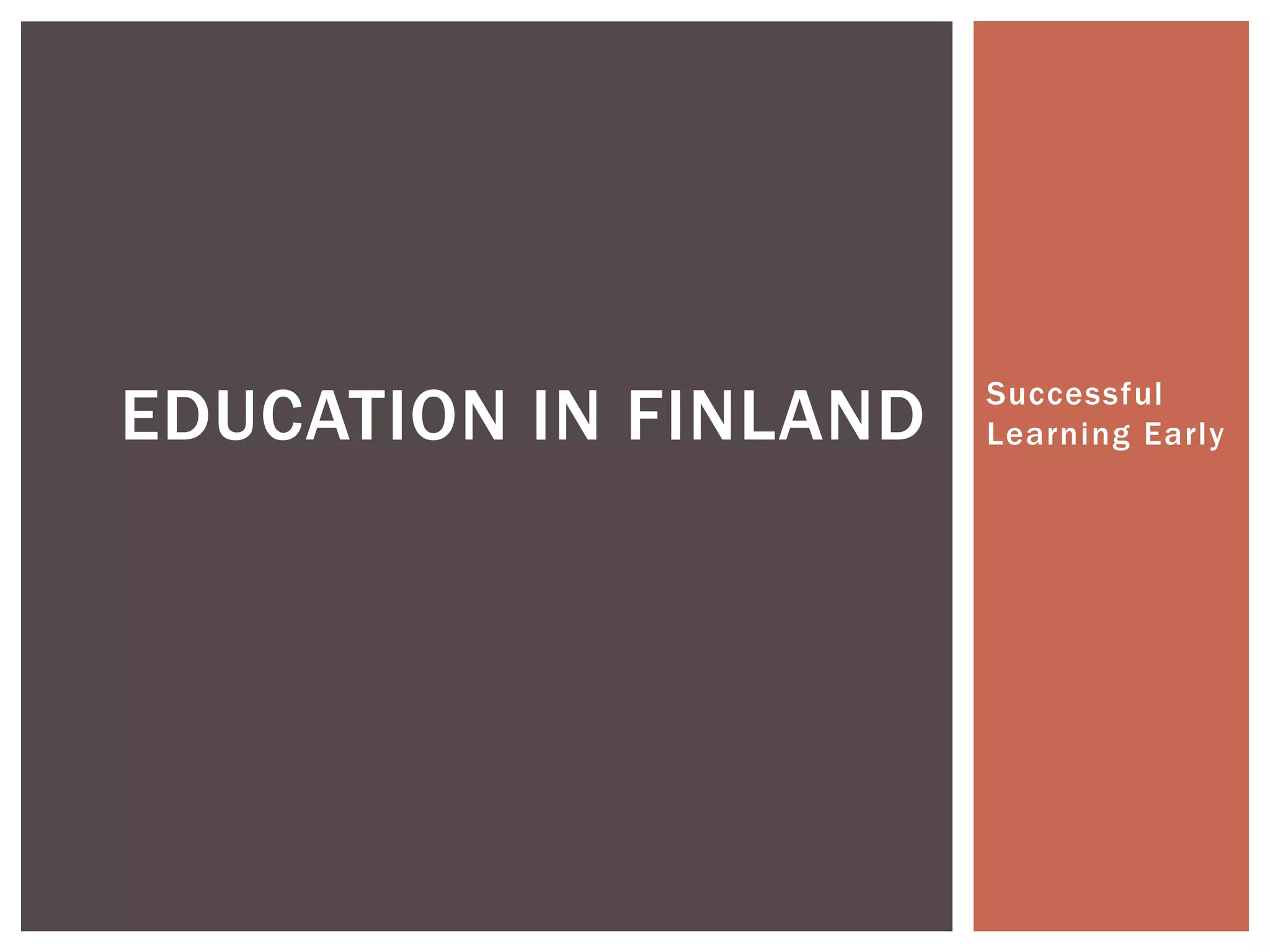 Education in Finland | PPTX