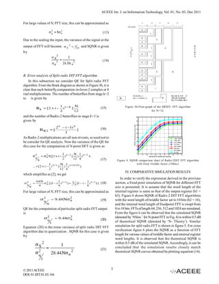 On Fixed Point error analysis of FFT algorithm | PDF