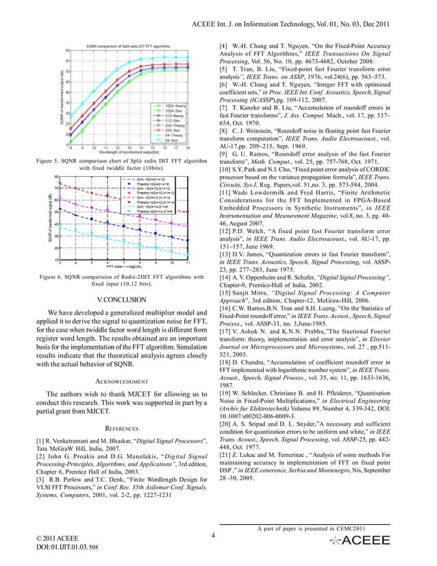 On Fixed Point error analysis of FFT algorithm | PDF