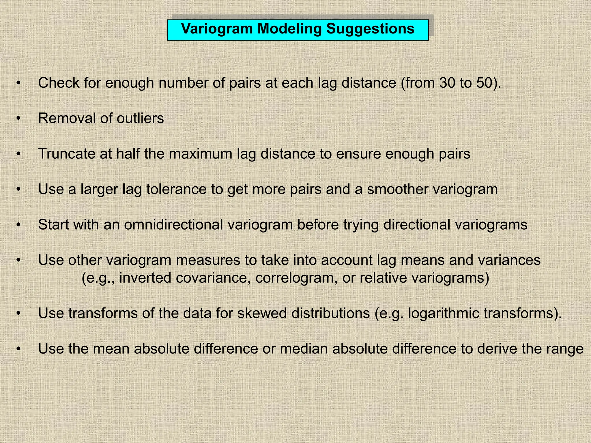 Geostatisticsfor Introduction And Analysis Ppt
