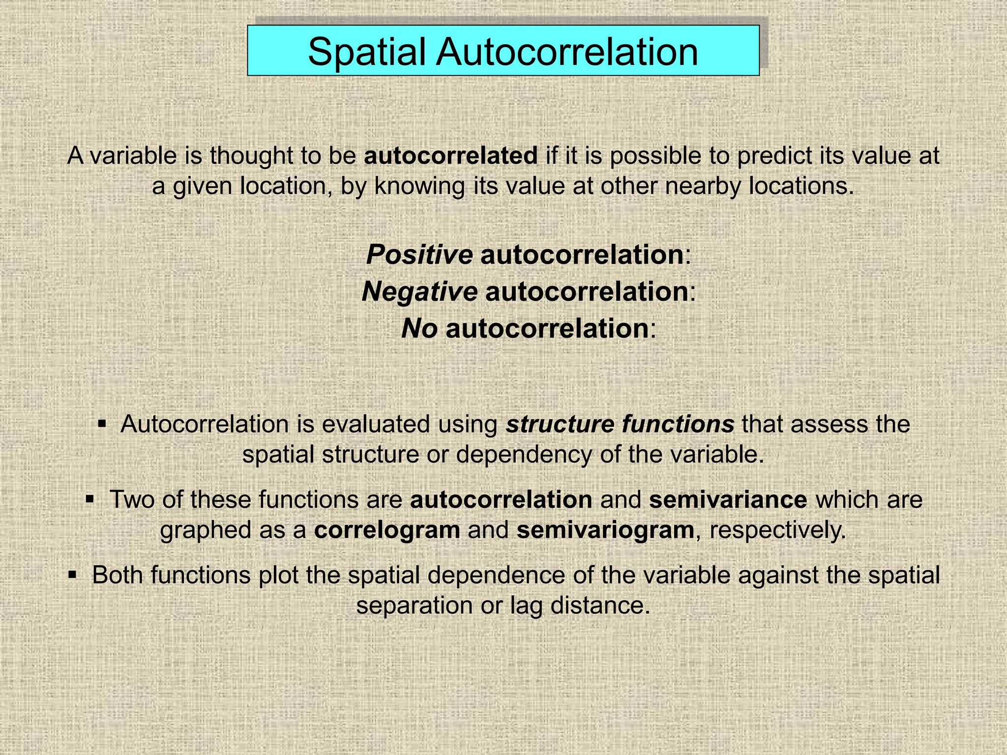 geostatistics_for introduction and analysis | PPT
