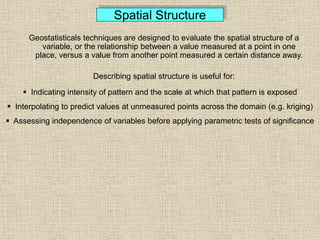 geostatistics_for introduction and analysis | PPT