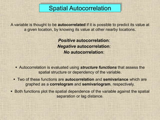 geostatistics_for introduction and analysis | PPT