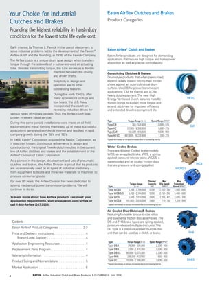 Eaton Airflex Clutch and Brakes by Application - Kaizen Systems ...