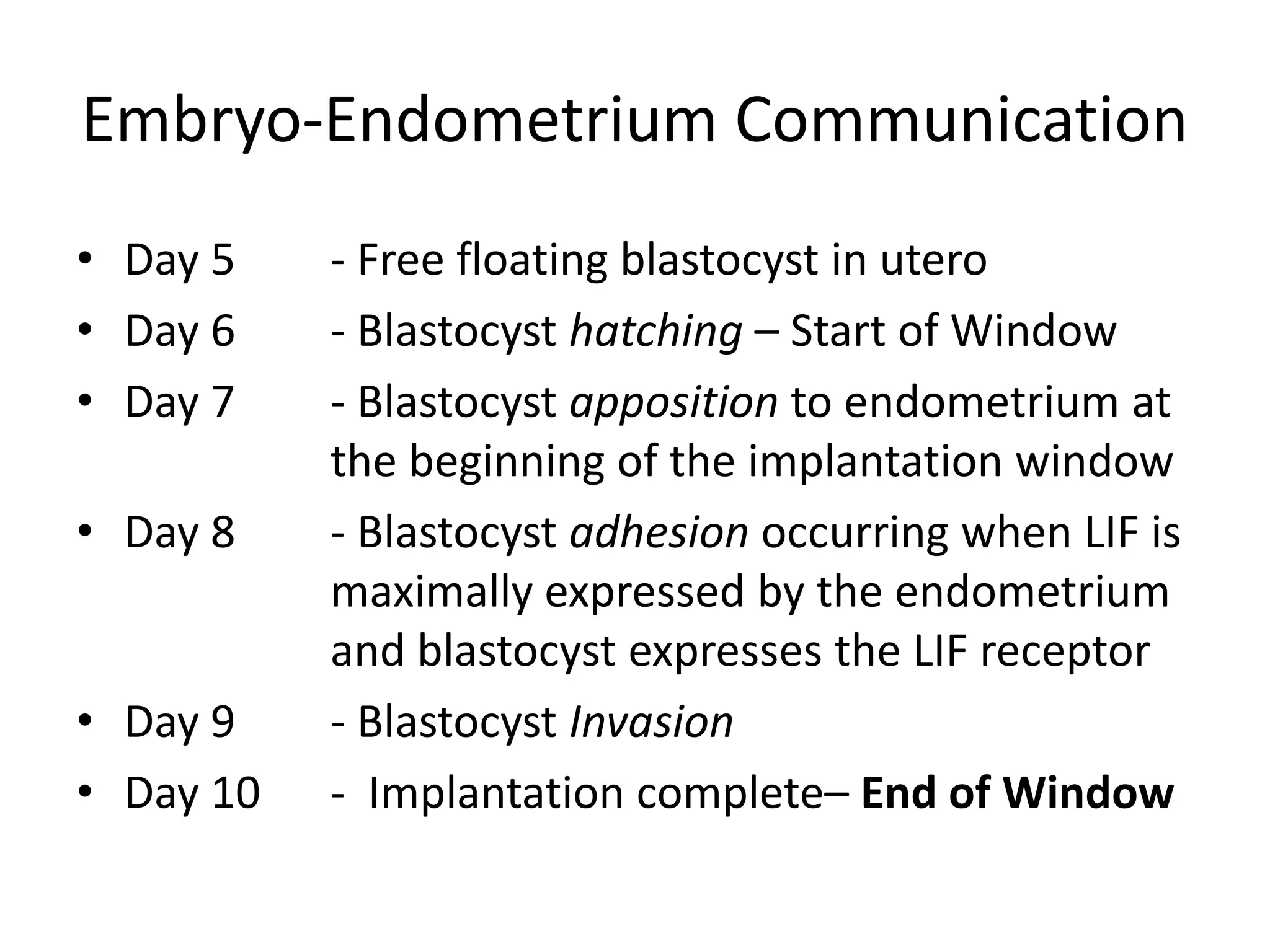 MSc Embryo implantation lecture | PPTX