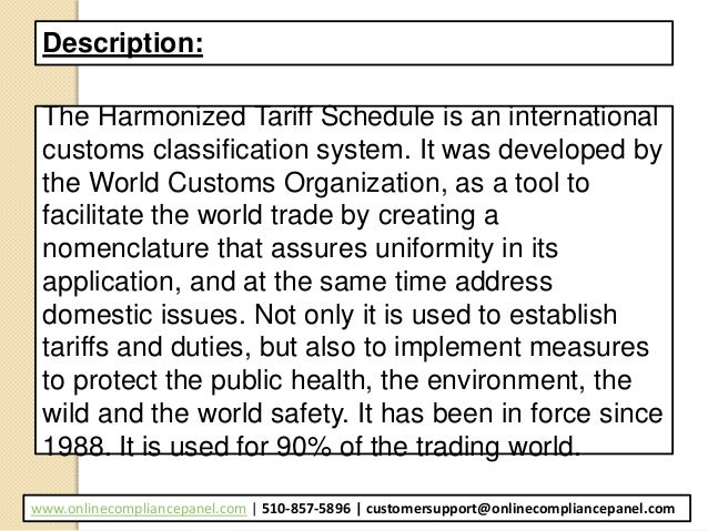 Harmonized System Classification: General Rules