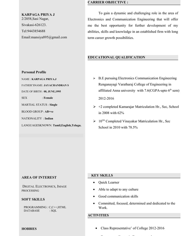 kp resume | PDF