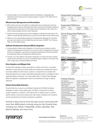 Coverity Data Sheet | PDF