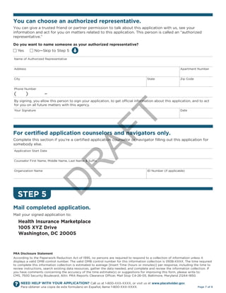 CMS Draft - Application for Individual Health Insurance (No Financial ...
