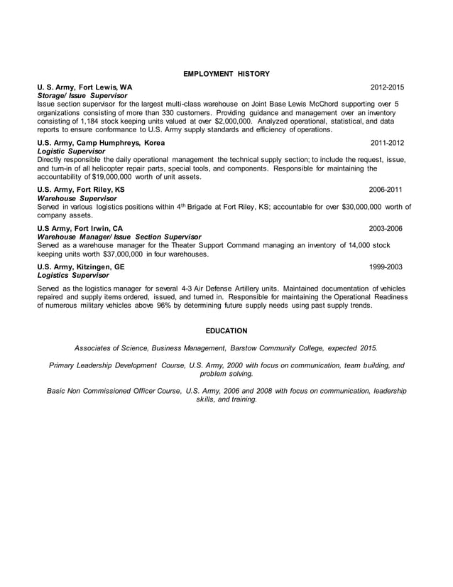 Jeremy Reed Resume | PDF