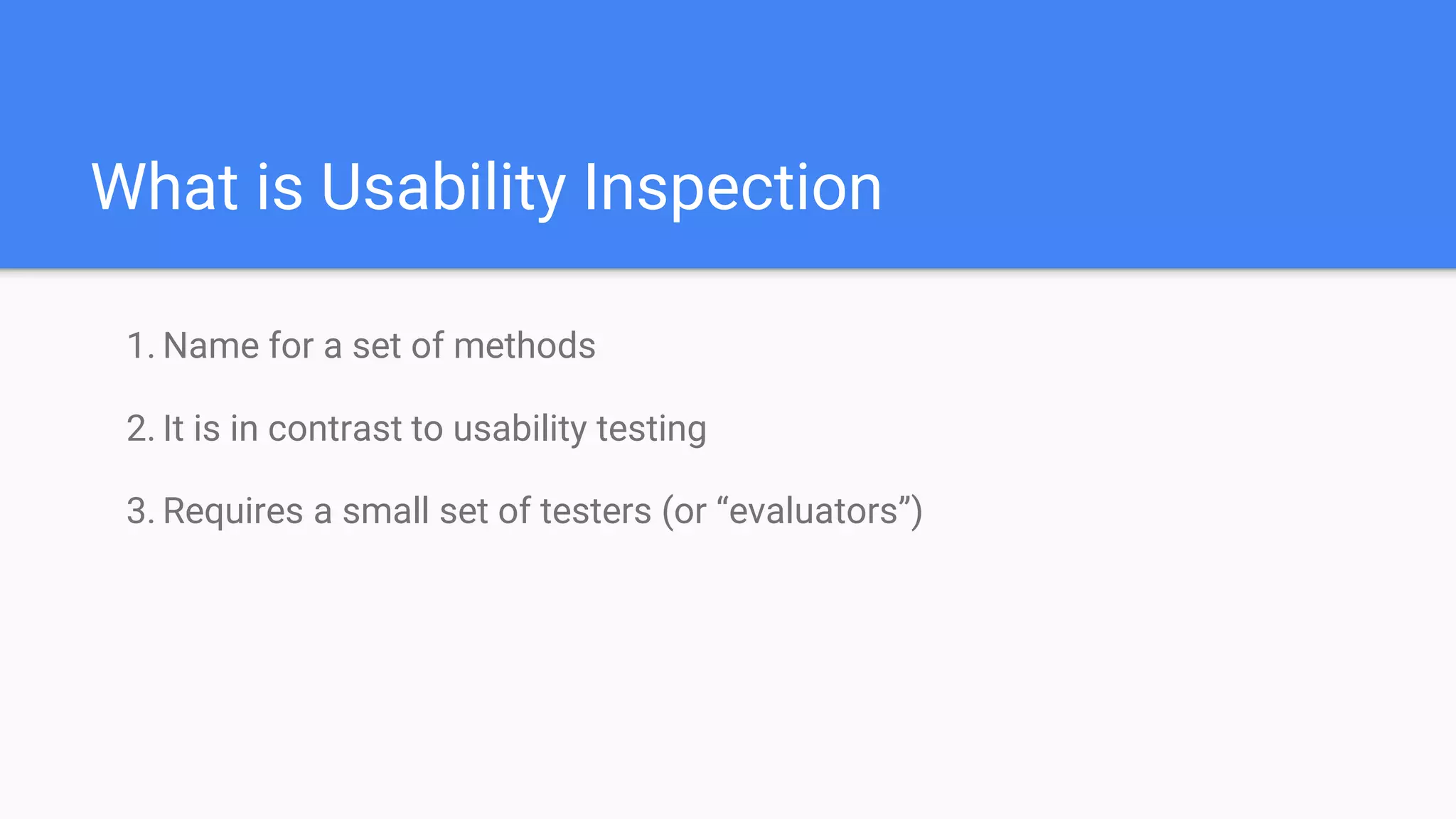 Usability Inspection Methods - Heuristic Evaluation | PPTX