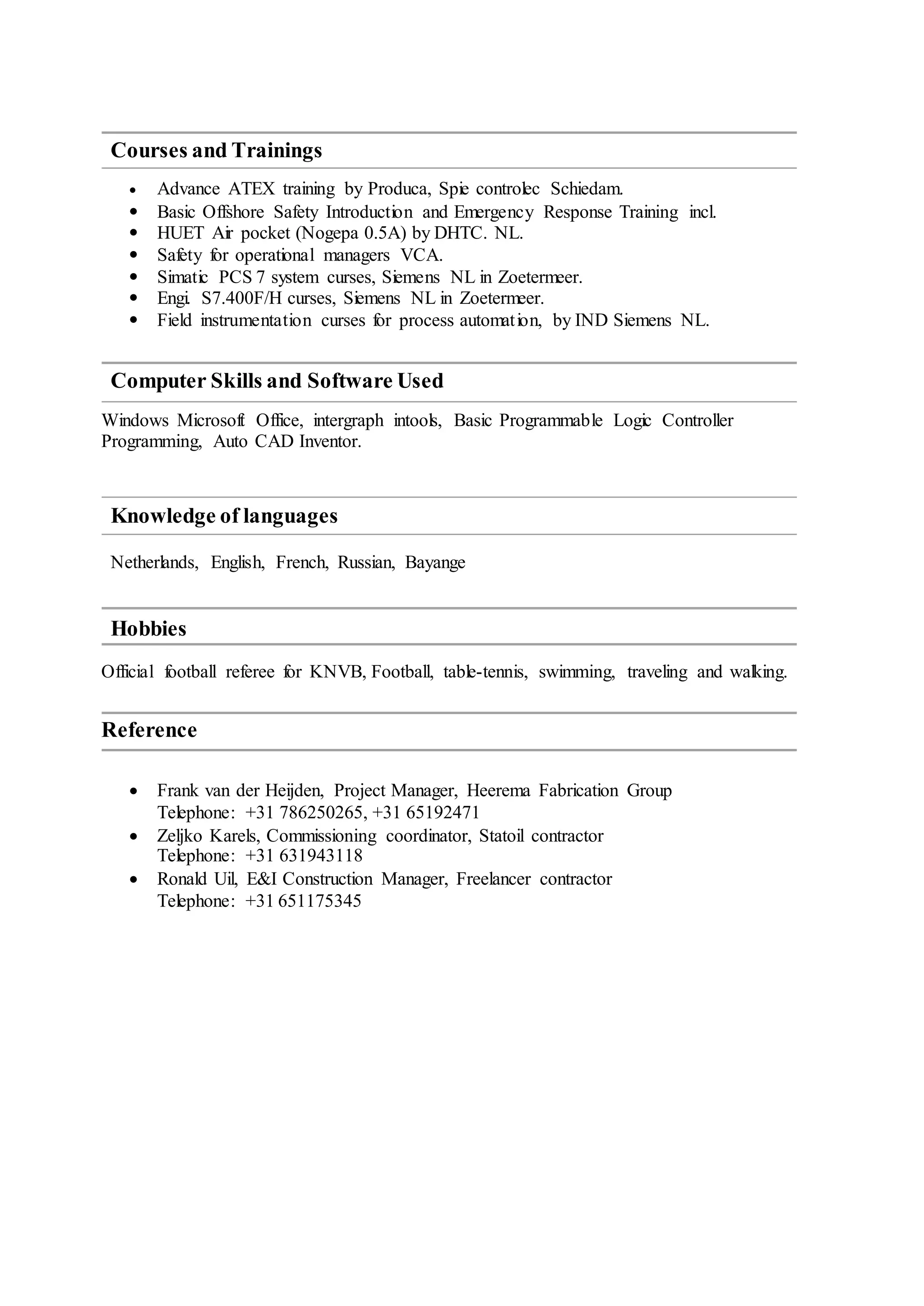 Peter Fru, Curriculum Vitae | DOCX