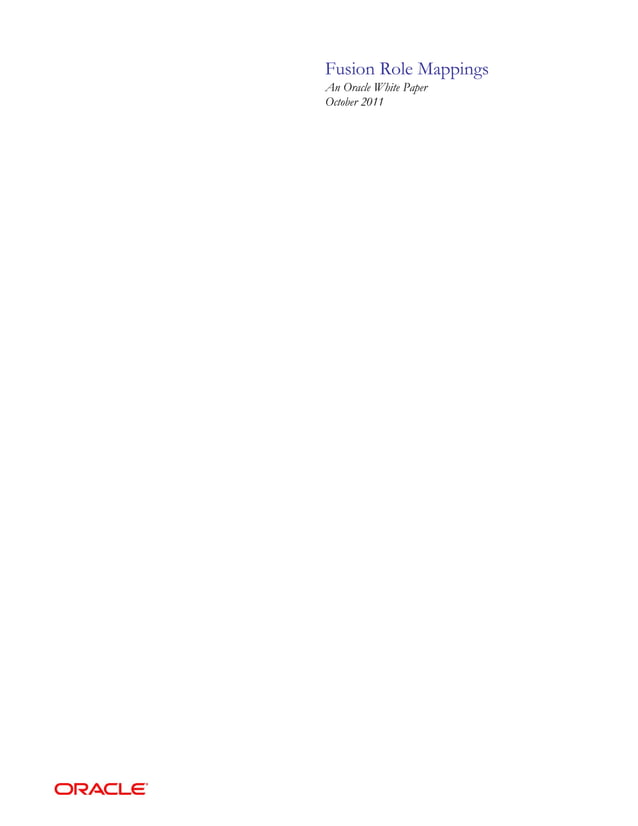 Oracle Fusion Role Mappings | PDF | Cloud Computing | Internet