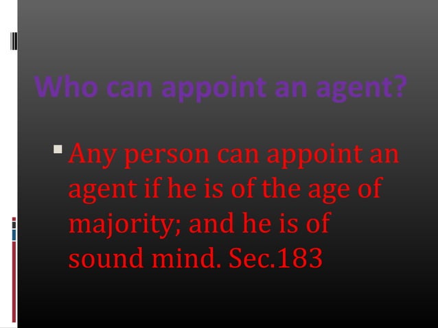 Define agent And Right of Agents | PPT | Free Download