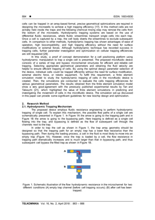 Finite Element Simulation of Microfluidic Biochip for High Throughput Hydrodynamic Single Cell ...