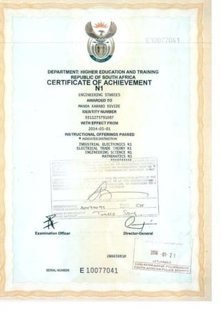 KARABO MANDA CV1 | PDF