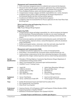 Resume_Koziol_Environmental Civil Engr | PDF