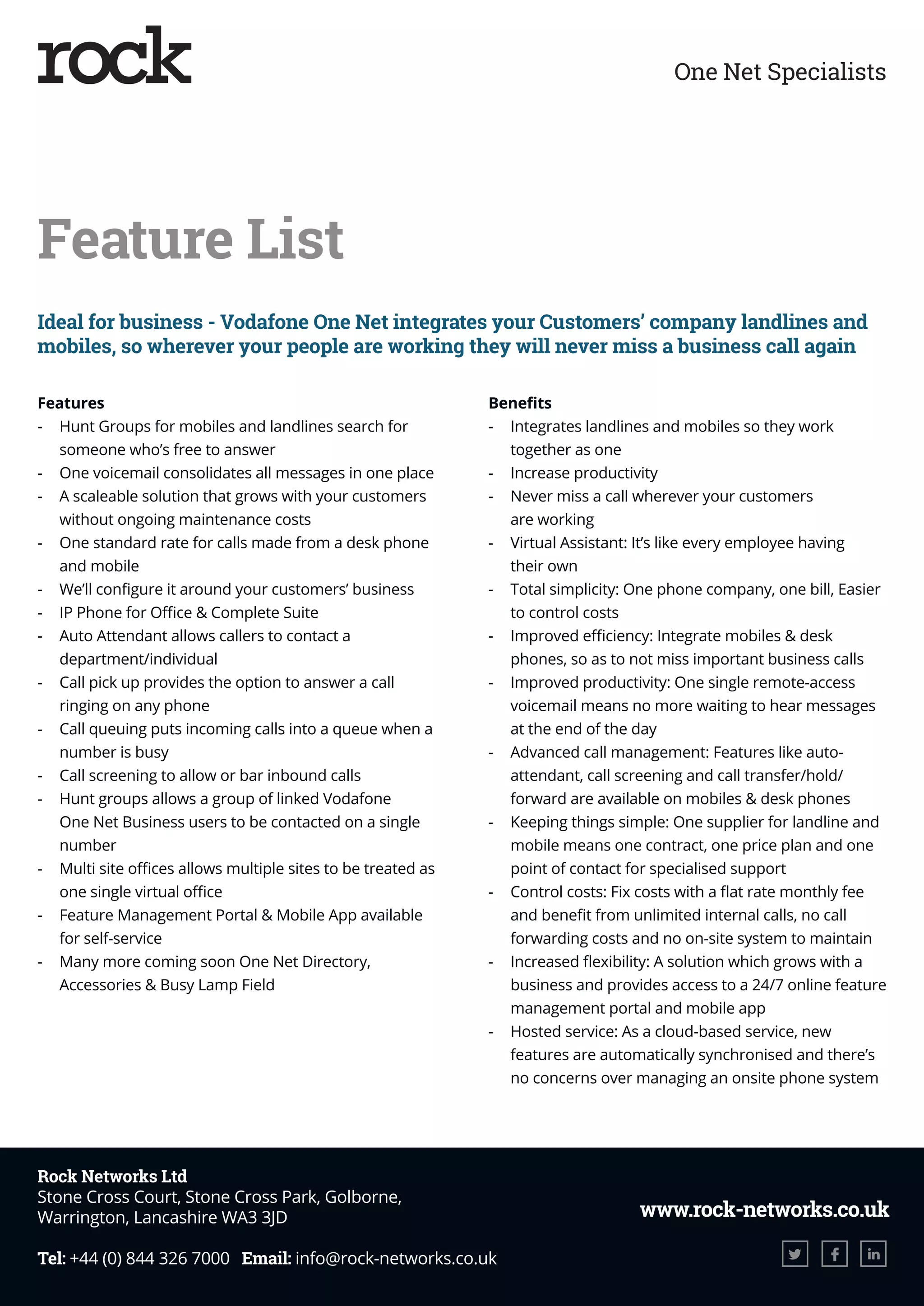 Vodafone OneNet | PDF