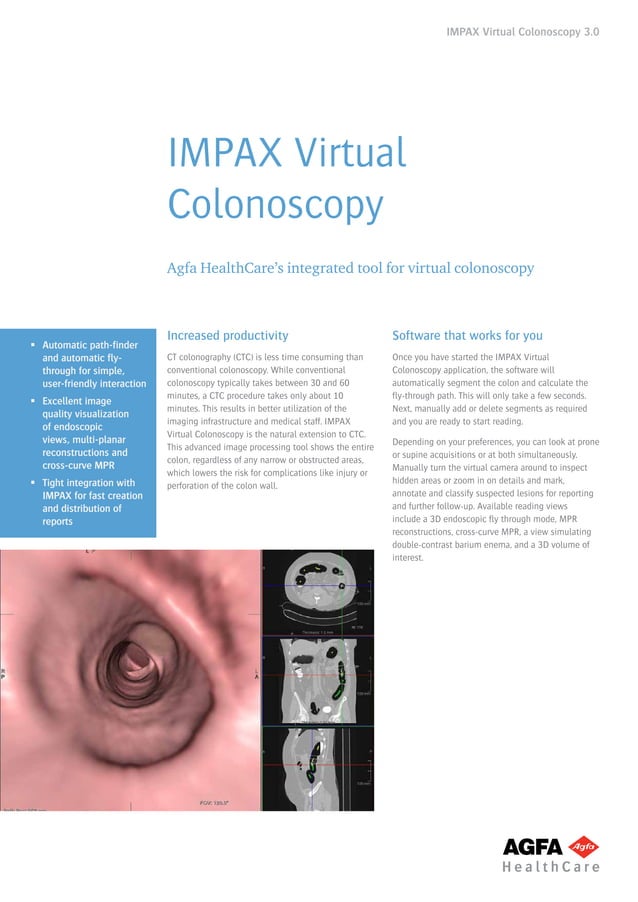 IMPAX_Virtual_Colonoscopy_(GB_-_datasheet) | PDF