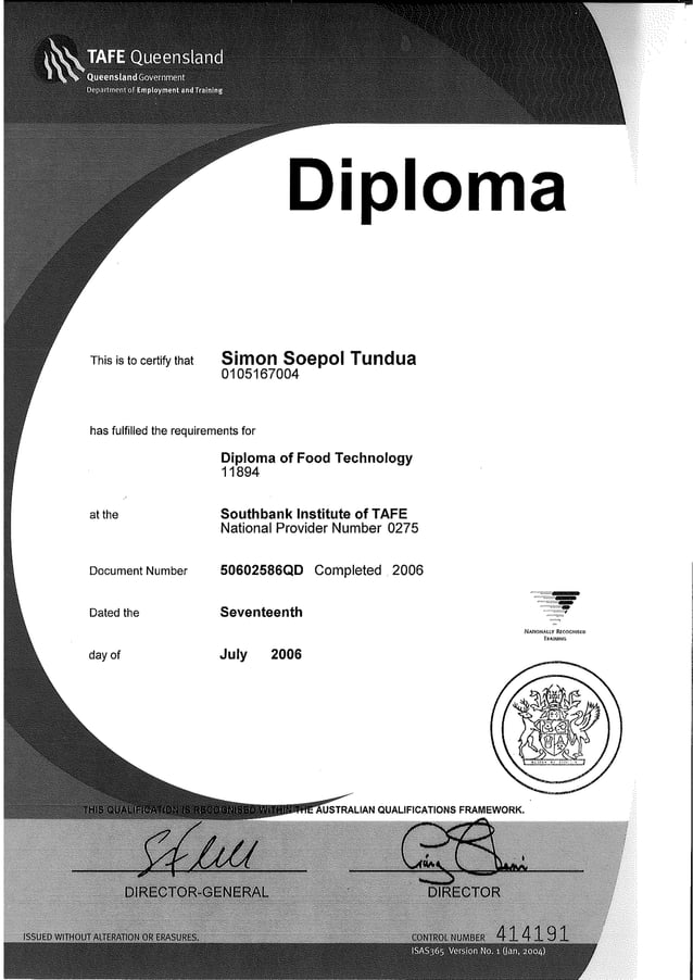 Certificates and CV | PDF