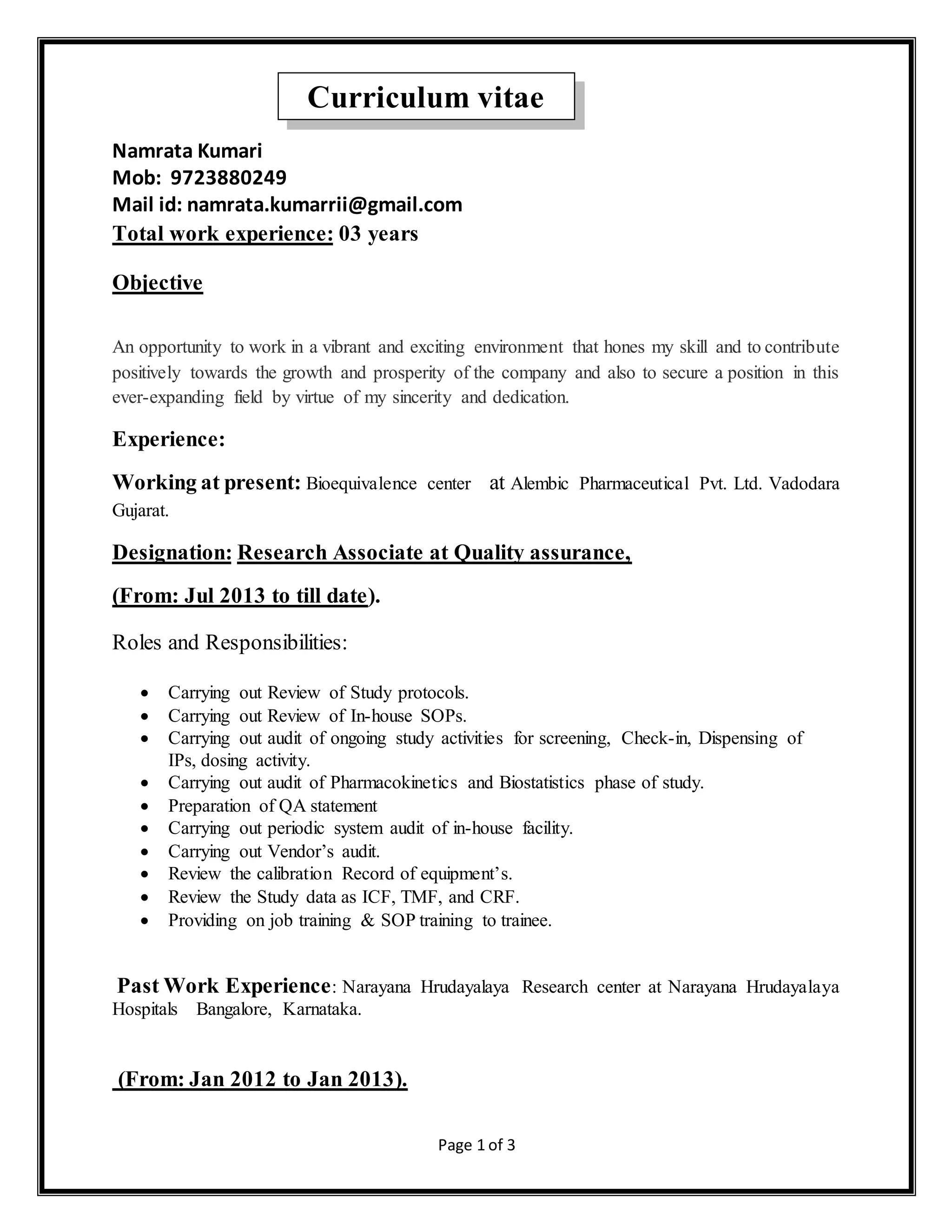 Curriculum Vitae | DOCX