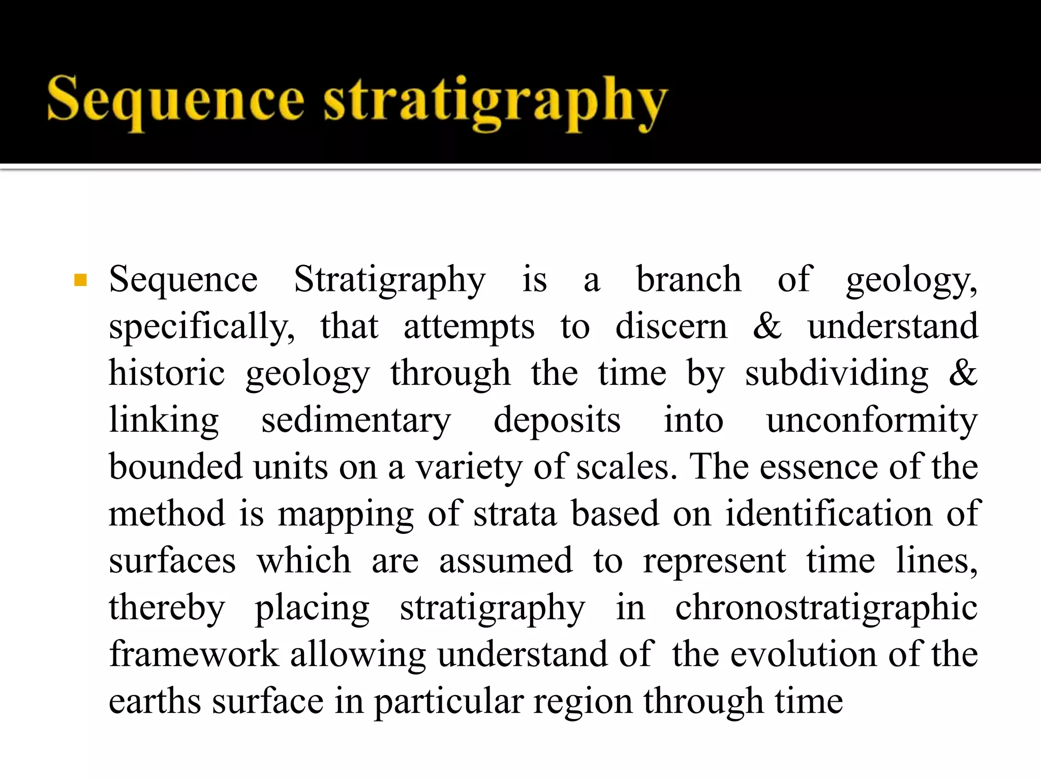 Sequence stratigraphic schemes Sedimentary cycles, Rhythms and ...