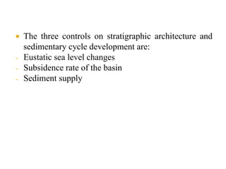 Sequence stratigraphic schemes Sedimentary cycles, Rhythms and ...