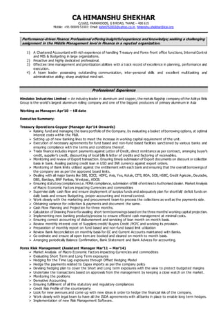 Resume Himanshu Shekhar_new | PDF
