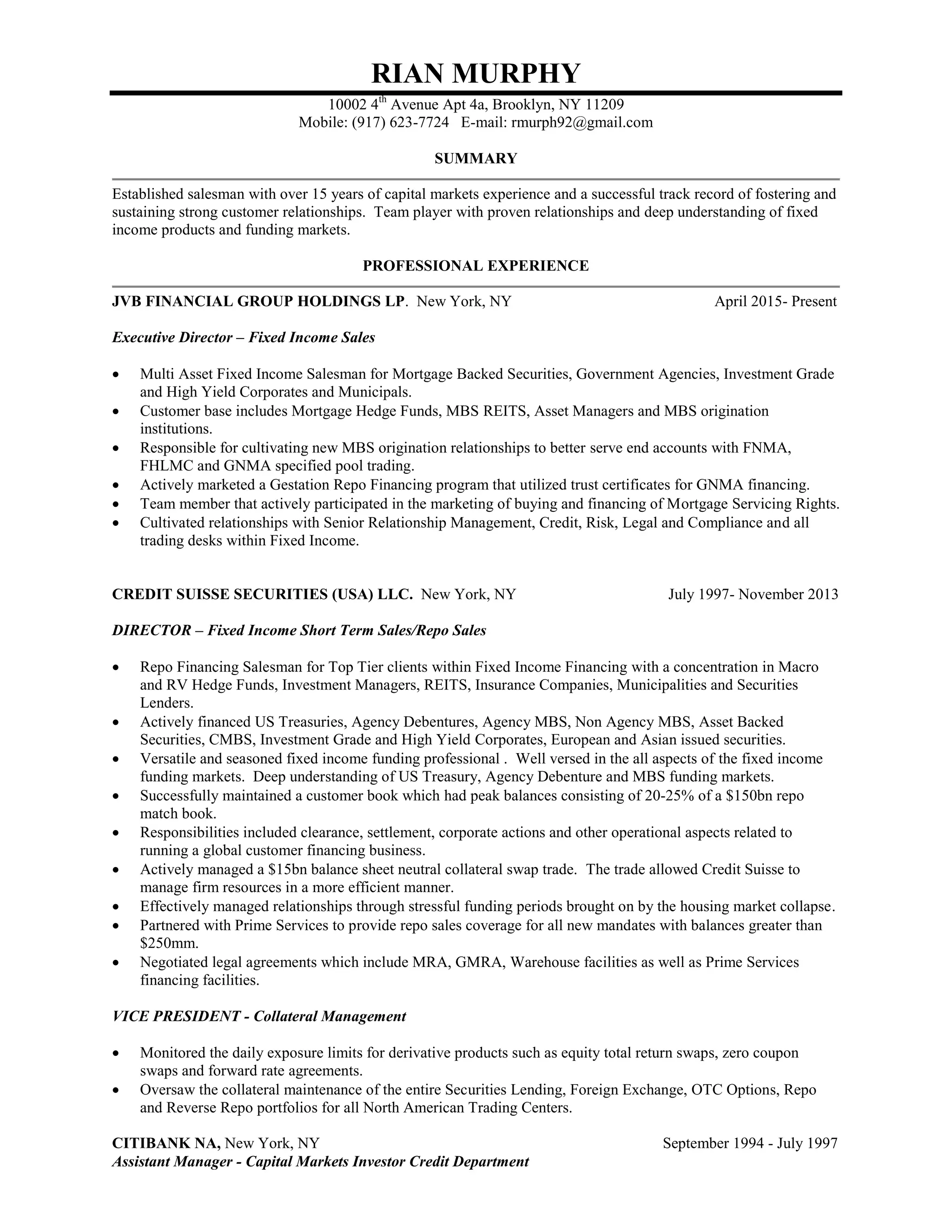 Rian Murphy Resume v4 | PDF