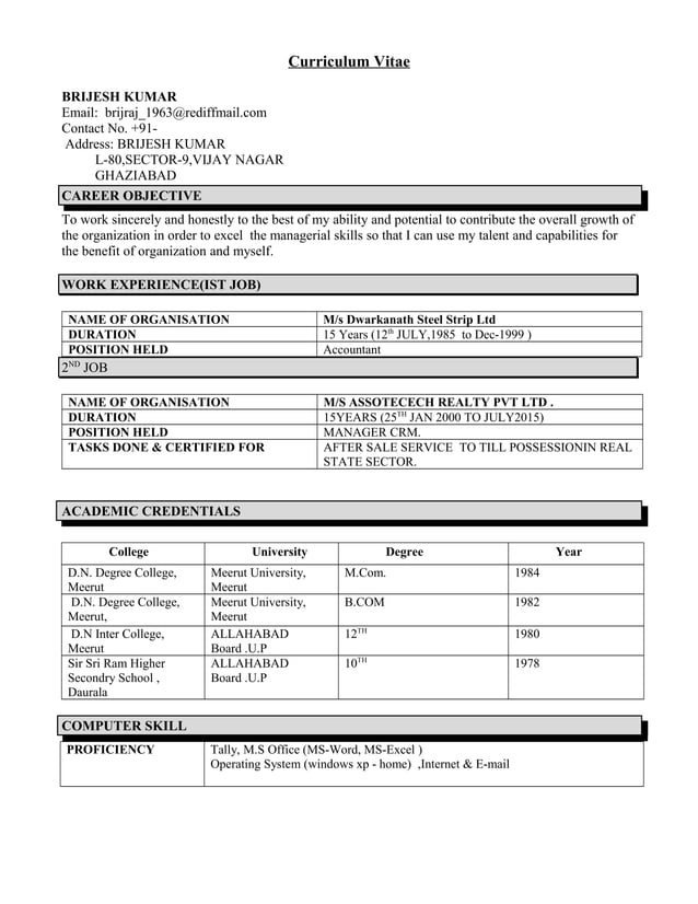 brijesh kumar | DOC | Technology & Computing