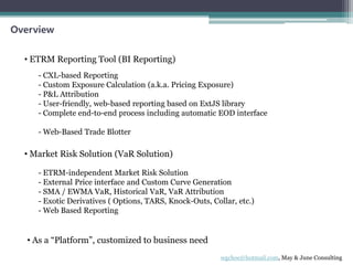 ETRM Reporting and Market Risk | PDF